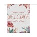 Pink Floral Welcome Garden & House Banner - Etsy
