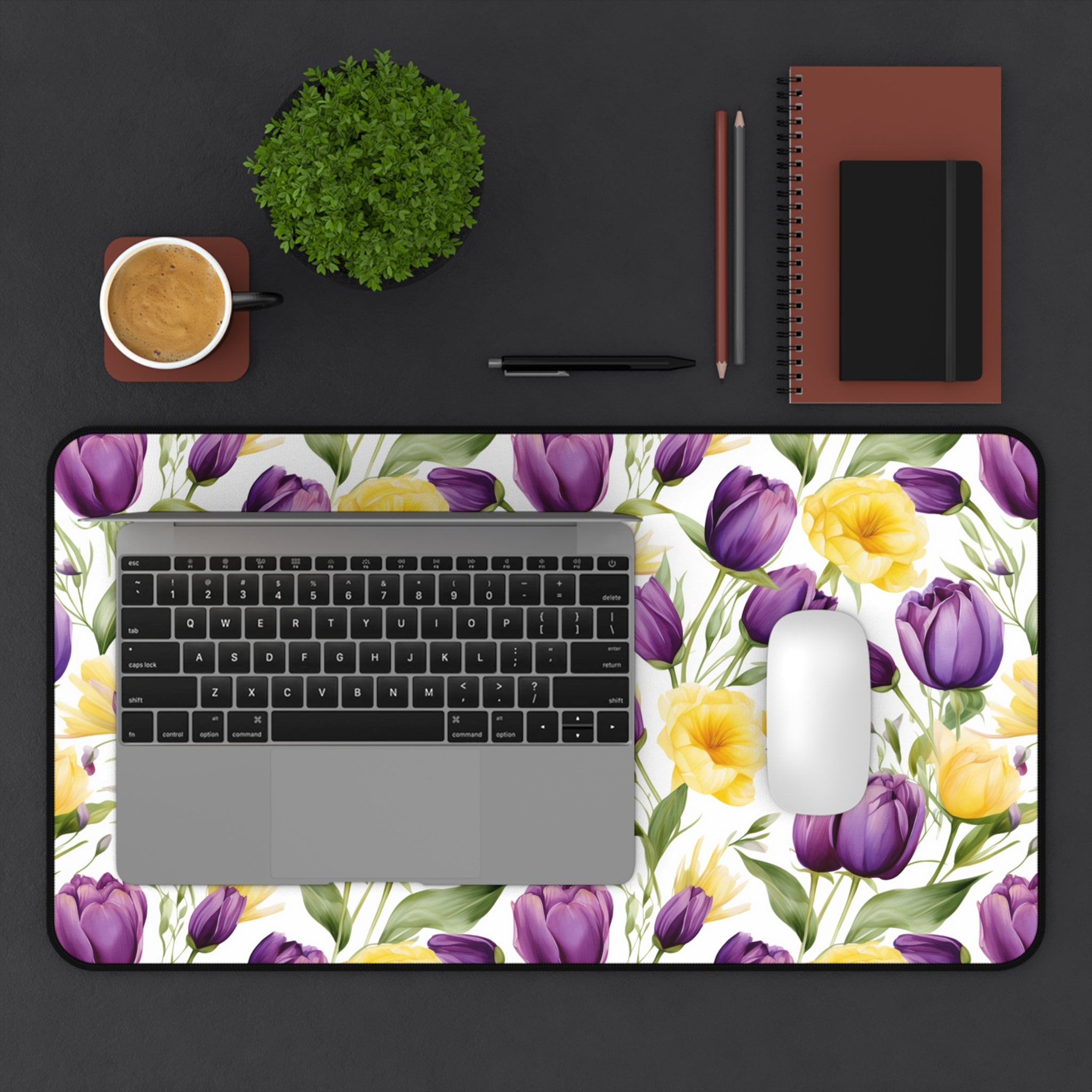 Aesthetic Floral Desk Mat, Cottagecore Large Desk Mat, Cute Desk Mat ...