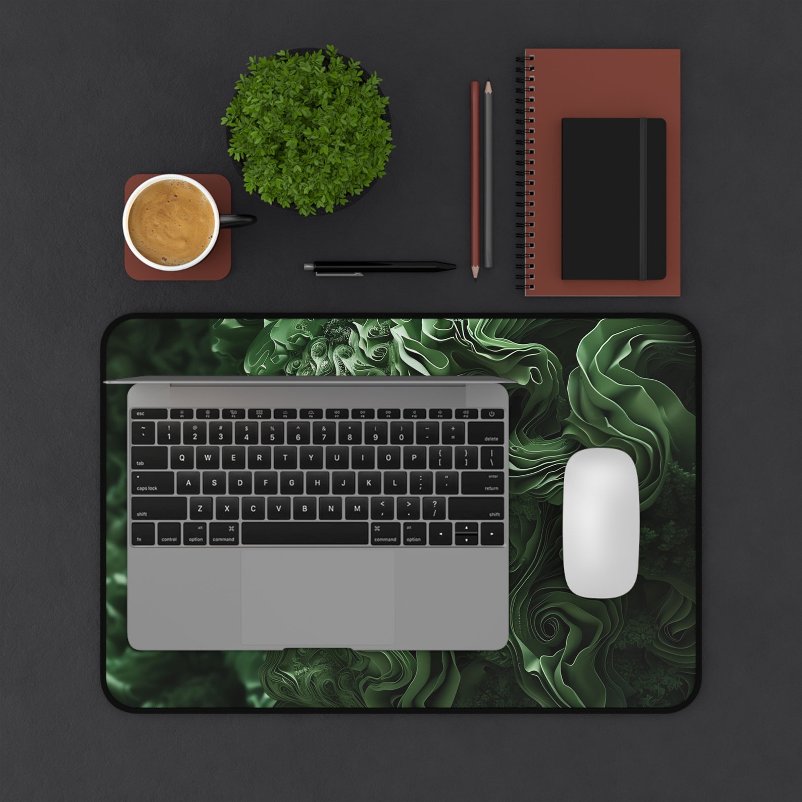 Green Noise Desk Mat/mouse Pad - Etsy