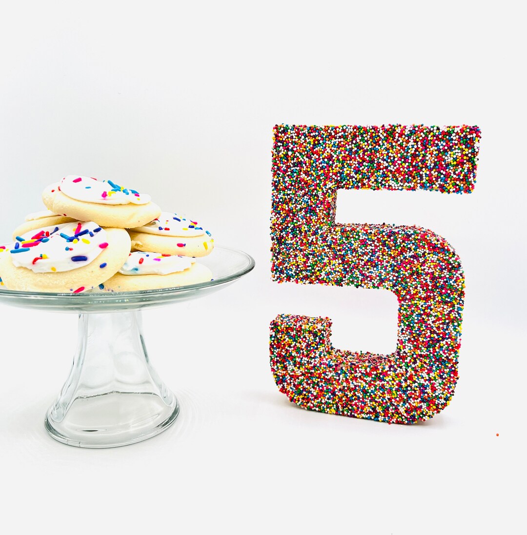 Kids Birthday Table Sign Age Birthday Number Dessert Table Decor ...