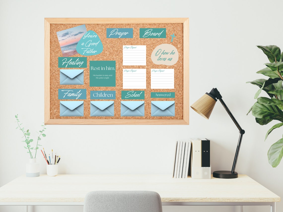 Prayer Board Kit | Printable Prayer Cards, Christian Wall Art, Prayer ...