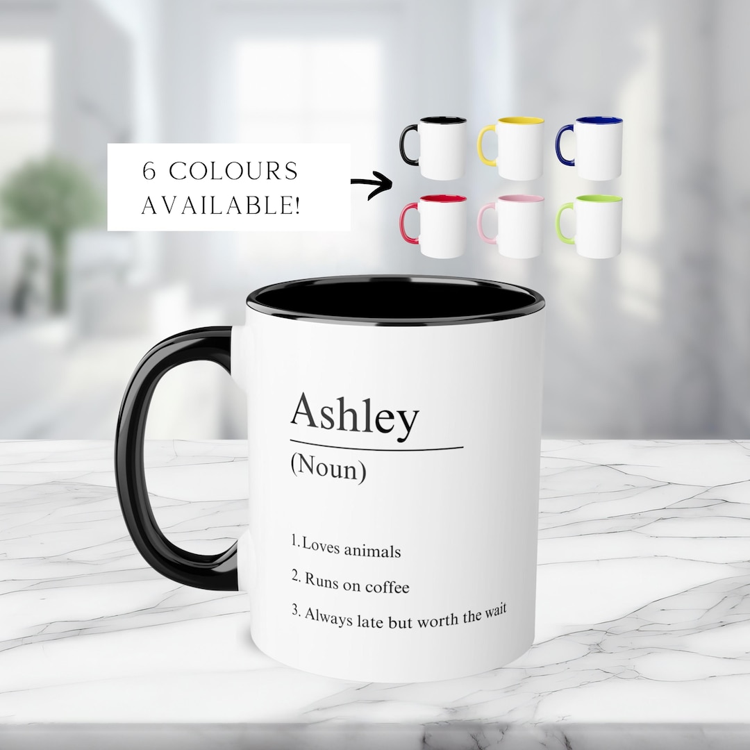 Personalized Name Definition Mug, Custom Name Mug, Custom Text Mug, Custom Mugs, Personalized ...