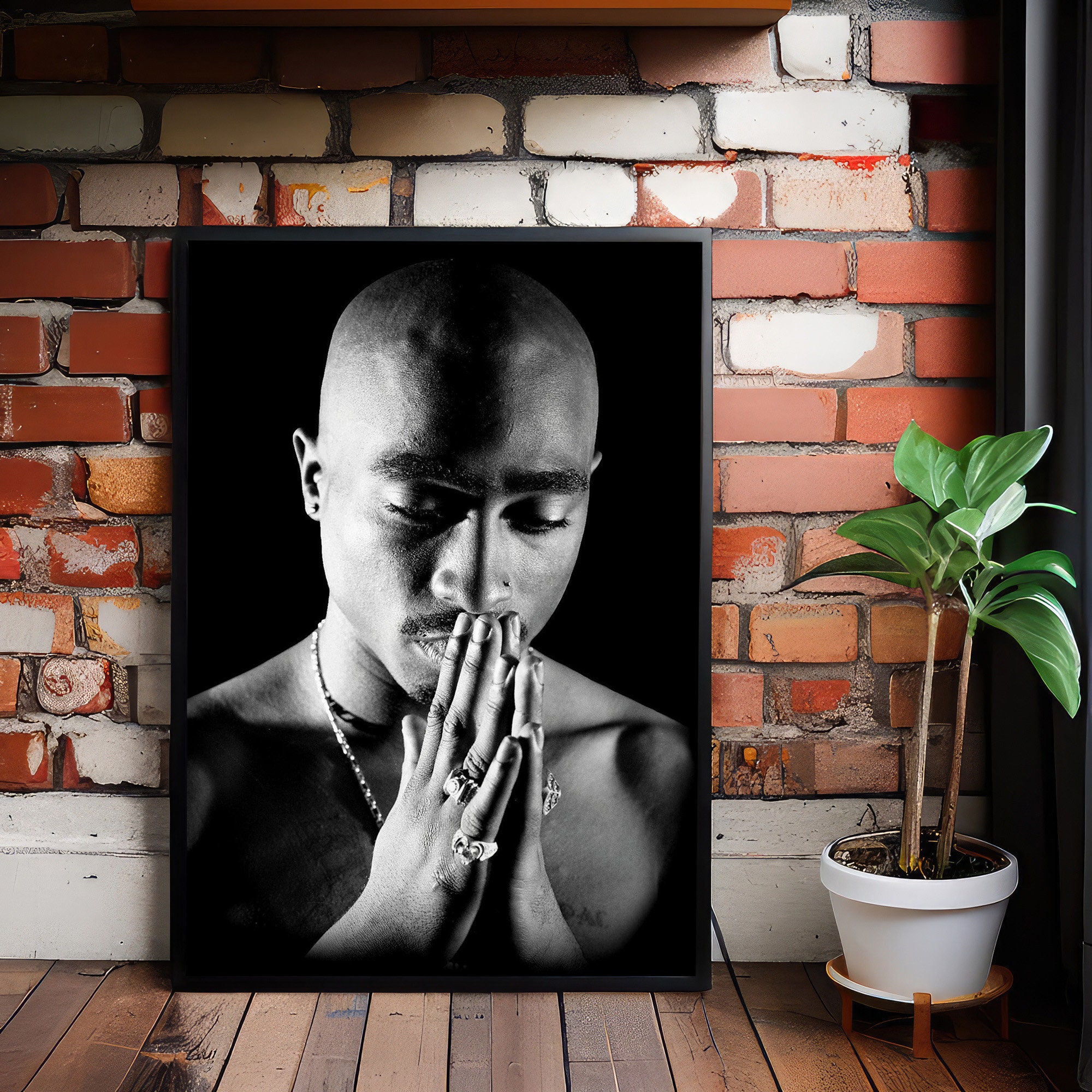 Rapper Tupac Shakur 2pac Canvas Poster, Music Poster, Wall Art, Room ...