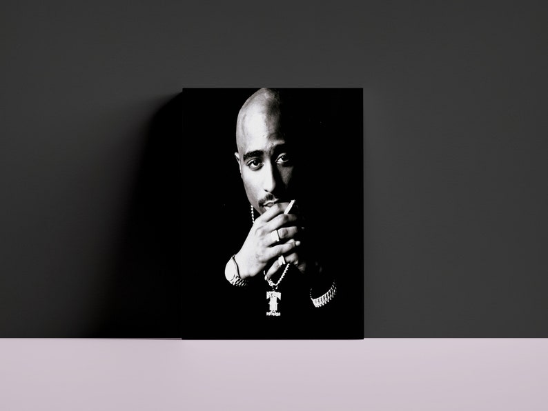 Rapper Tupac Shakur 2pac Canvas Poster, Music Poster, Wall Art, Room ...