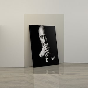 Rapper Tupac Shakur 2pac Canvas Poster, Music Poster, Wall Art, Room ...