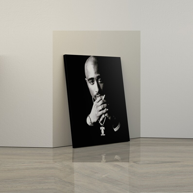 Rapper Tupac Shakur 2pac Canvas Poster, Music Poster, Wall Art, Room ...
