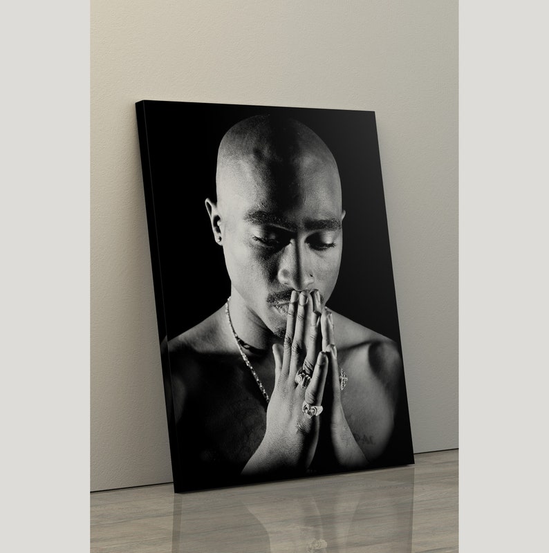 Rapper Tupac Shakur 2pac Canvas Poster, Music Poster, Wall Art, Room ...