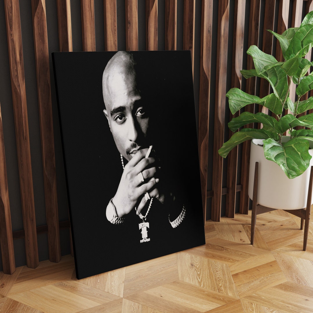 Rapper Tupac Shakur 2pac Canvas Poster, Music Poster, Wall Art, Room ...