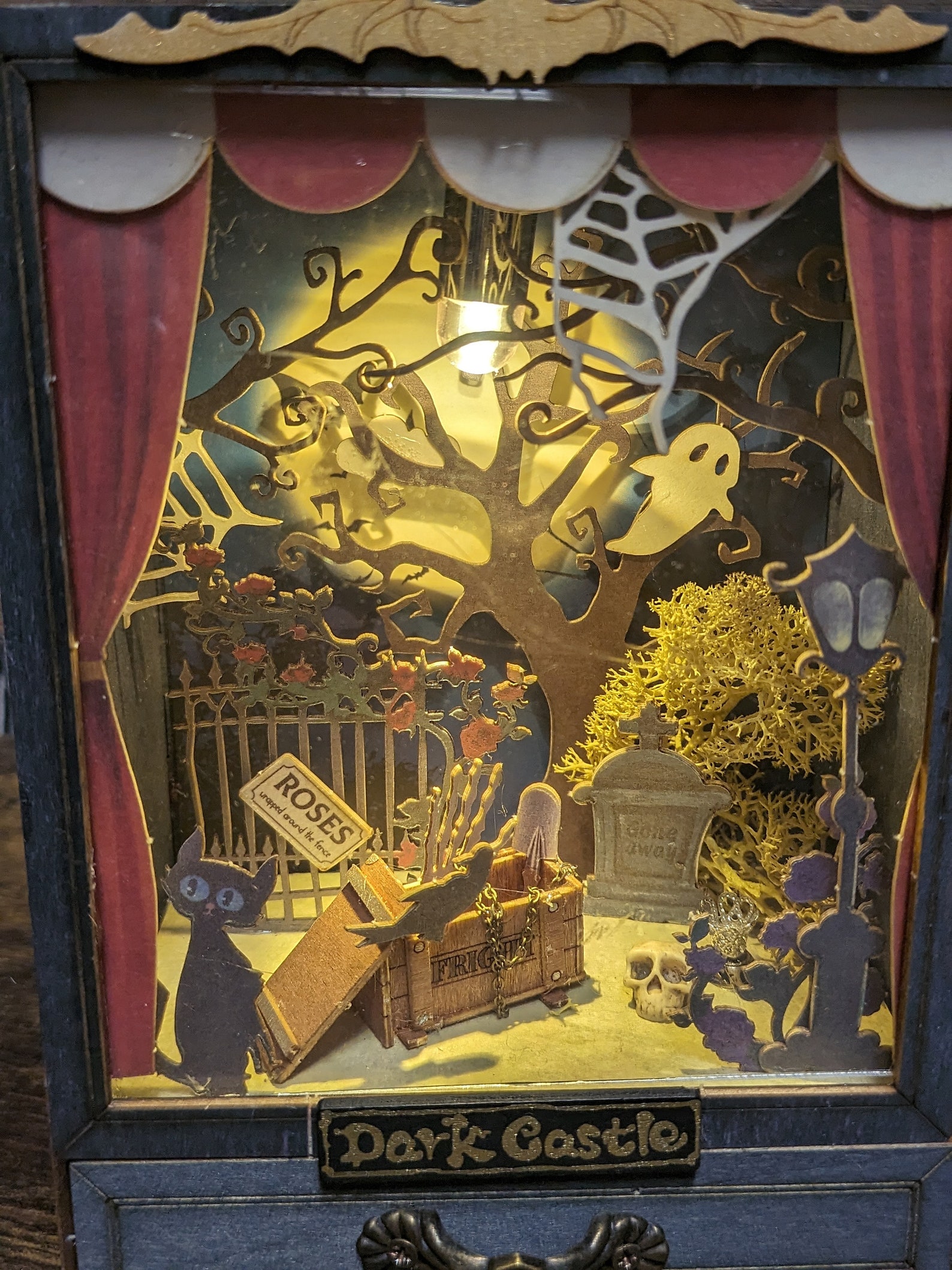 Night Spectre Book Nook (assembled) - Etsy
