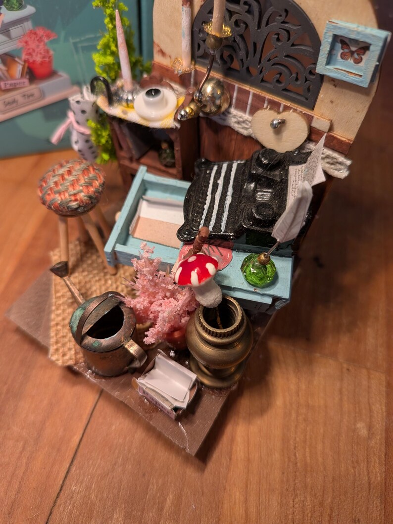 Readymade Book Nook "the Study" / Assembled Dollhouse - Etsy