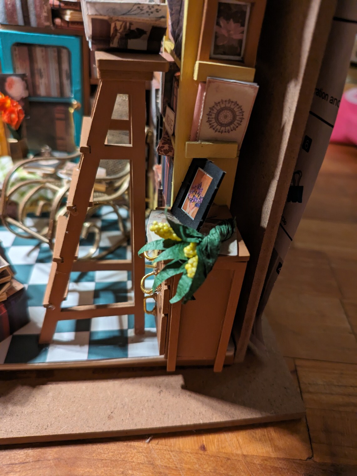 Fully Assembled "sam's Study" Book Nook - Etsy