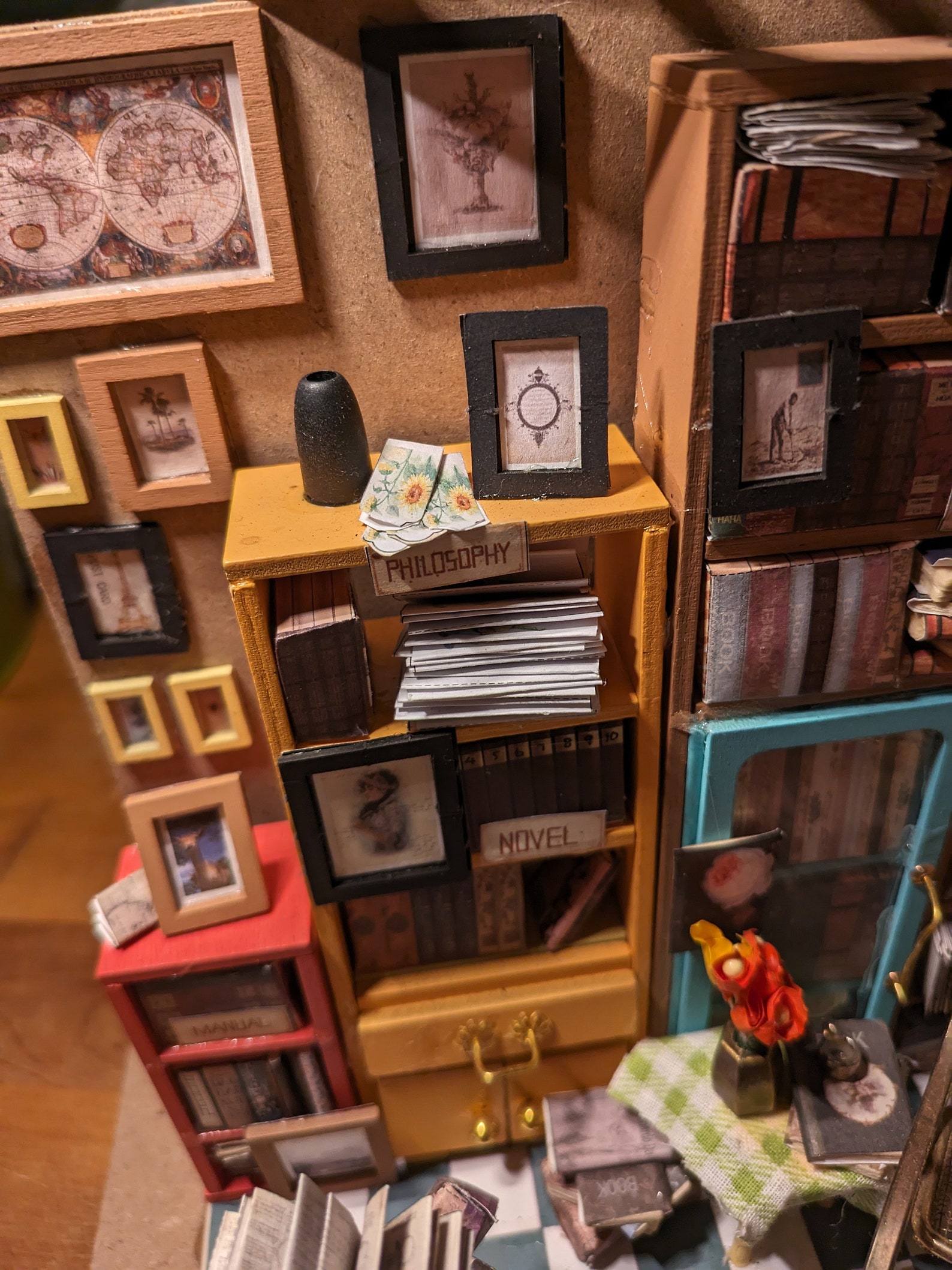 Fully Assembled "sam's Study" Book Nook - Etsy