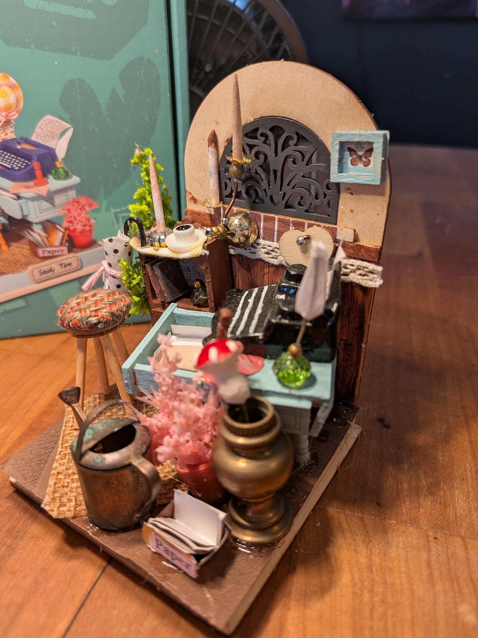 Readymade Book Nook "the Study" / Assembled Dollhouse - Etsy