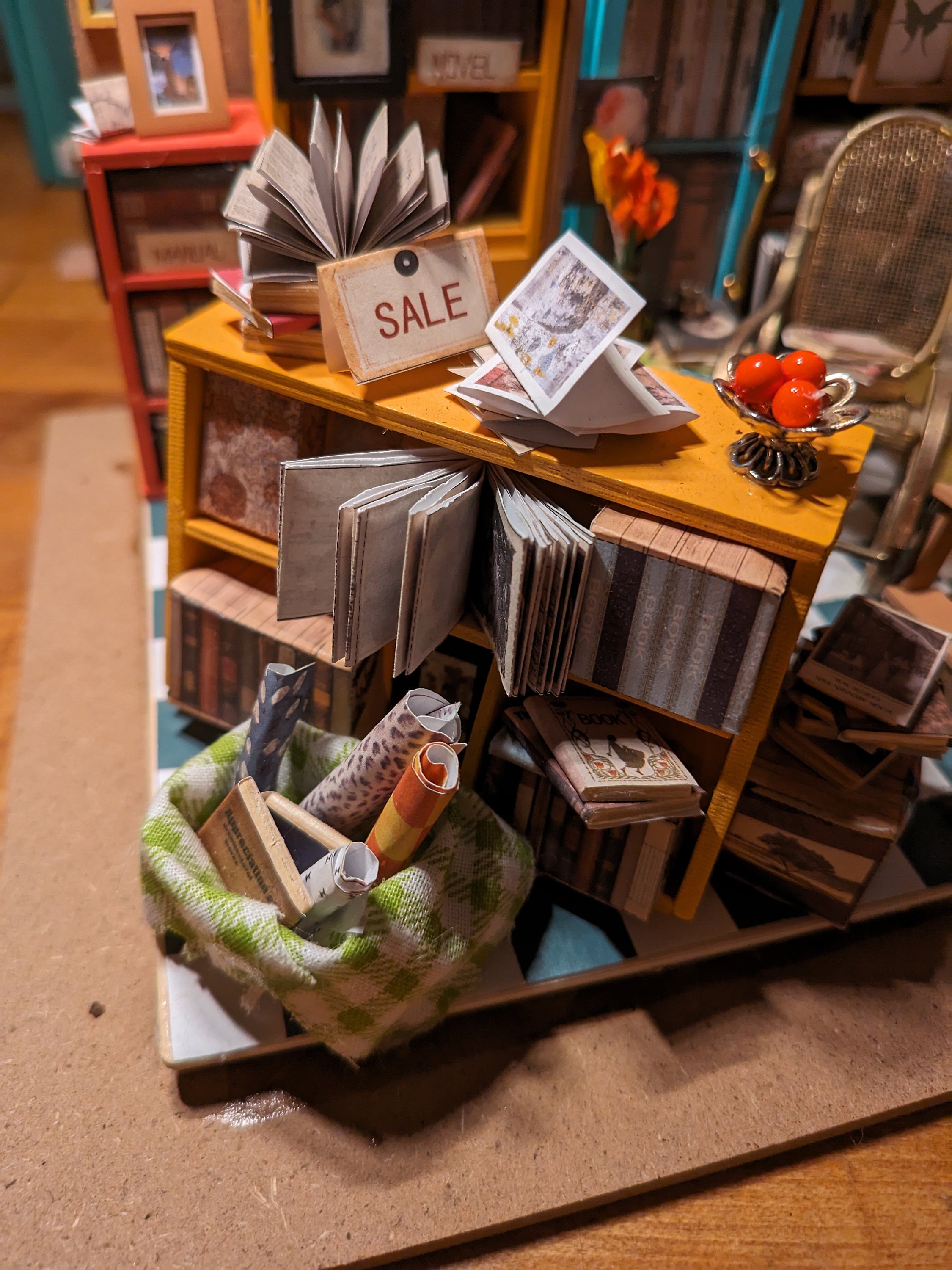 Fully Assembled "sam's Study" Book Nook - Etsy