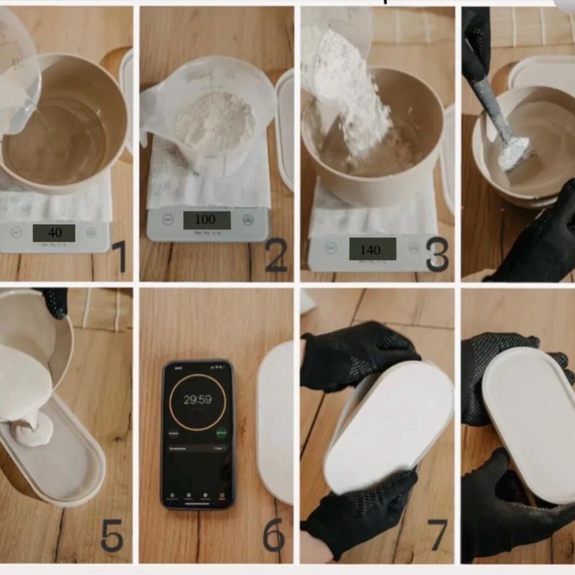 USG Hydro-stone® Gypsum Cement – 1 Lb / 5 Lb / 10 Lb, White Plaster for ...