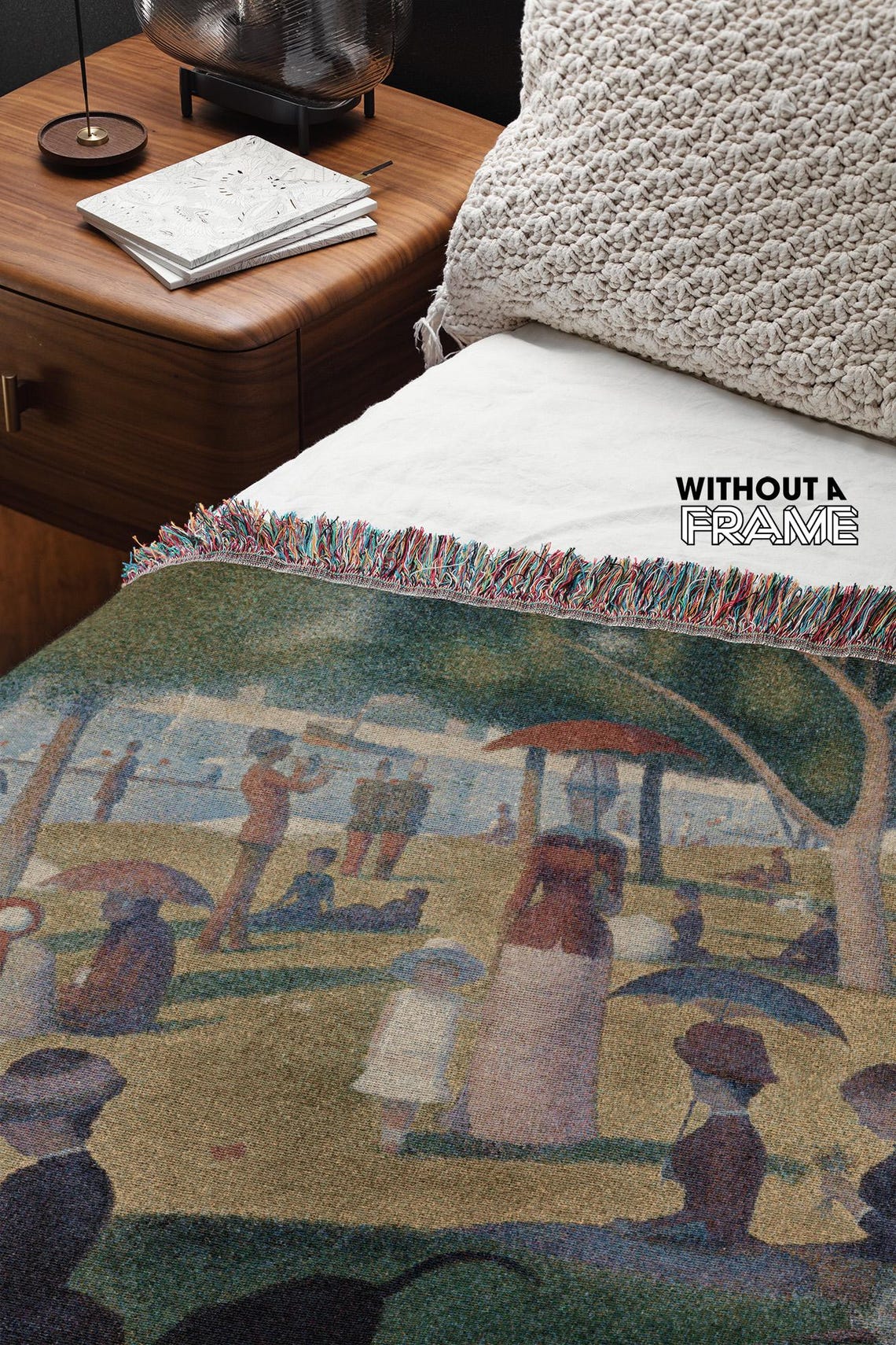 Seurat's Sunday Afternoon Woven Blanket, Decorative Throw Blanket for ...