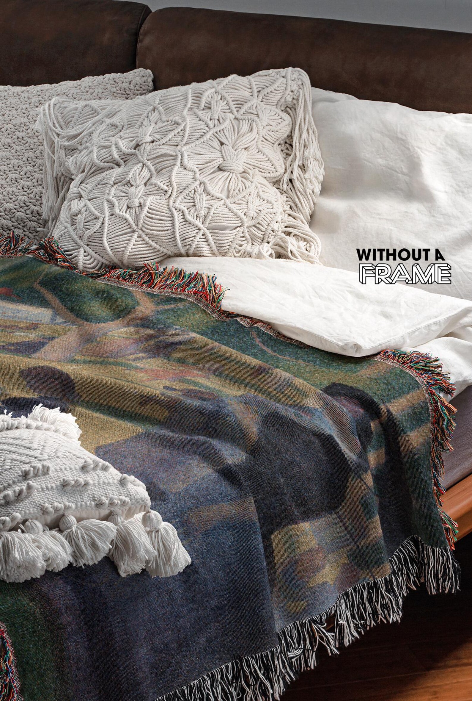 Seurat's Sunday Afternoon Woven Blanket, Decorative Throw Blanket for ...