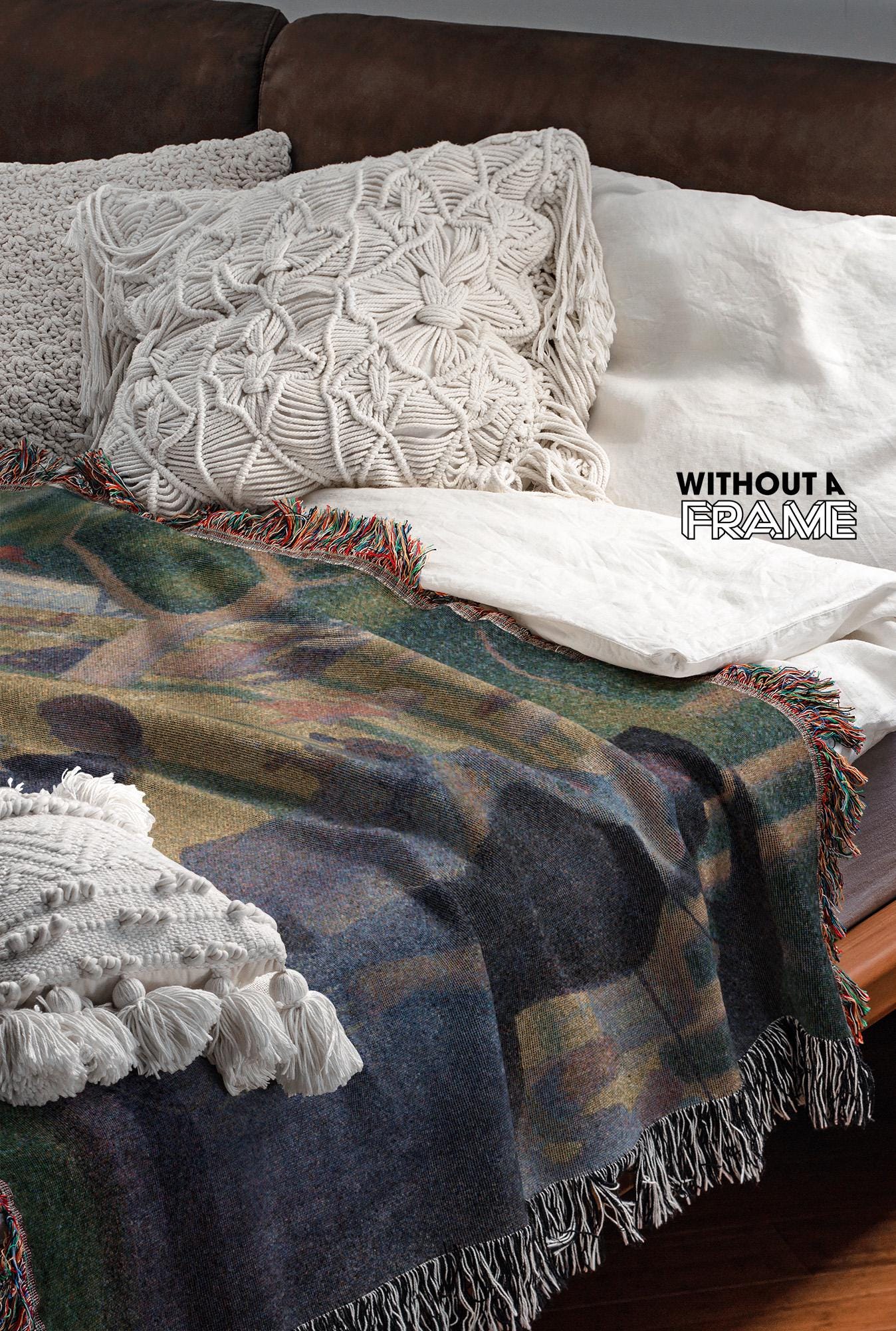 Seurat's Sunday Afternoon Woven Blanket, Decorative Throw Blanket for ...