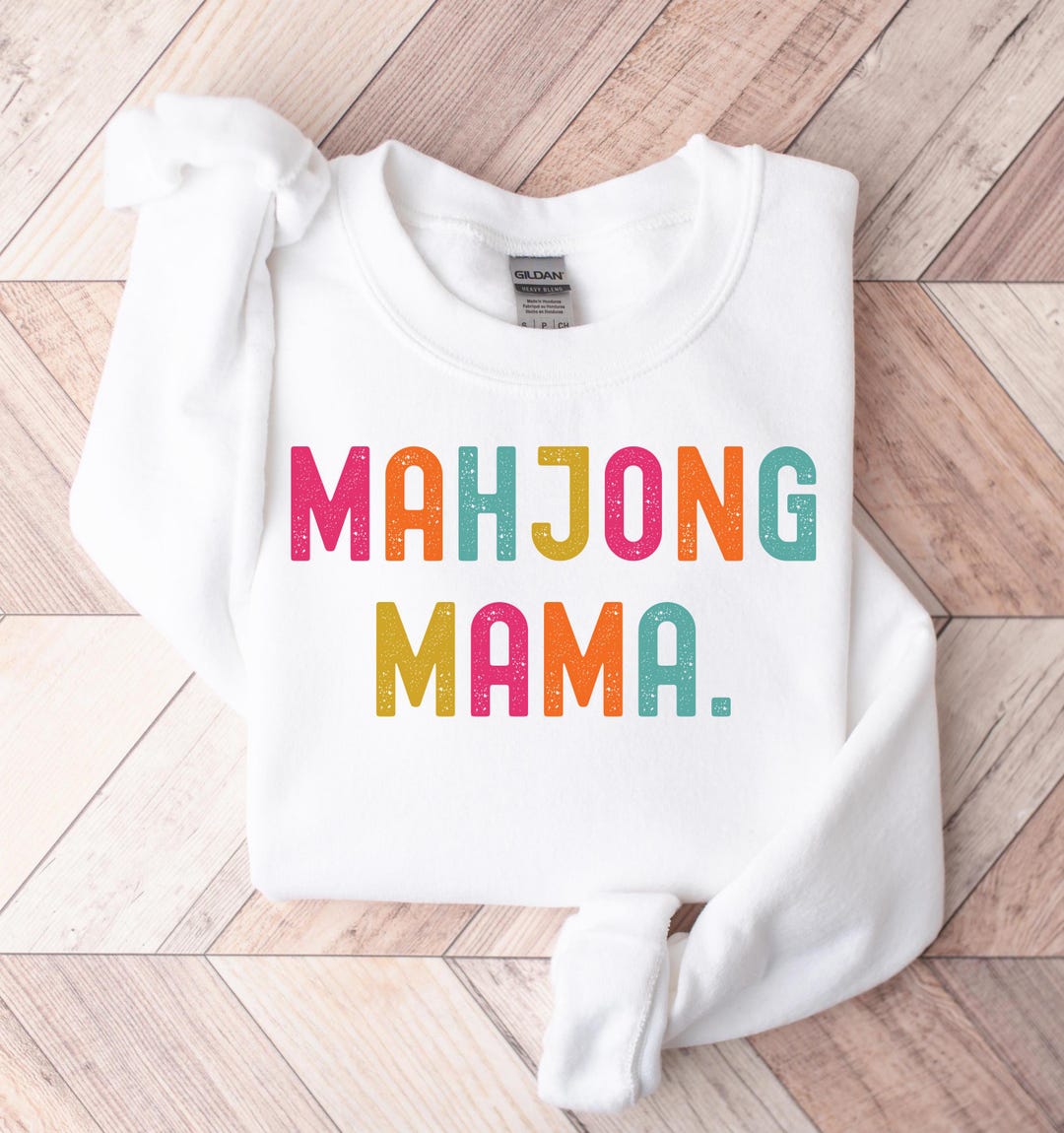 Mahjong Mama Sweatshirt, American Mahjong, Funny Game Outfit, Mahjong ...