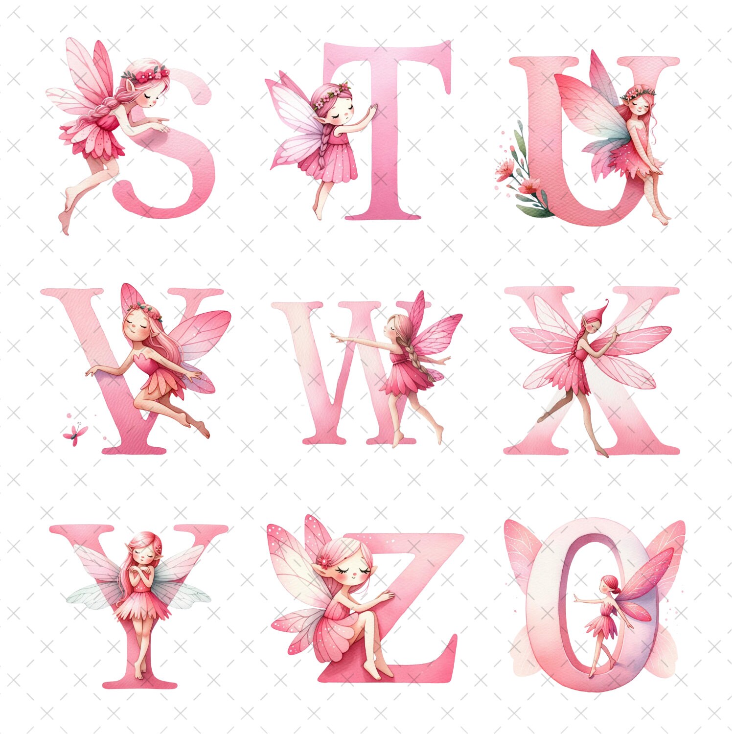 Fairy Alphabet Clipart Fairy Png ABC Fairy Clipart Alphabet Fairy ...