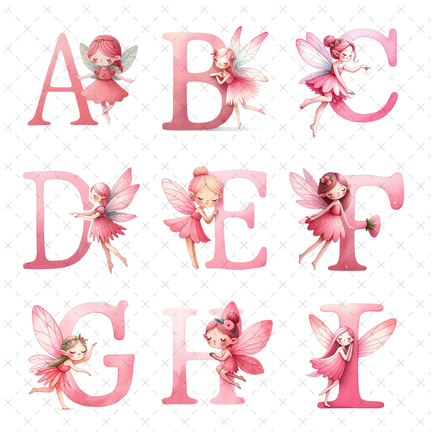 Fairy Alphabet Clipart Fairy Png ABC Fairy Clipart Alphabet Fairy ...