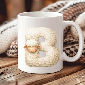 Natural Sheep Alphabet Clipart Fluffy Sheep Png Nursery Decoration PNG ...