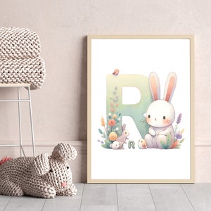 Animal Alphabet Clip Art Watercolor Letter PNG My First Alphabet Image ...