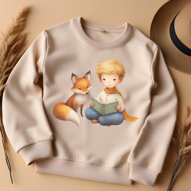 Little Prince Watercolor Clipart: Fairy Tale PNG Images (digital ...