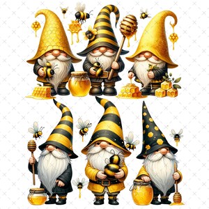 Bumble Bee Gnomes Png Honey Bee Gnomes Sublimation Gnomes Clipart for ...