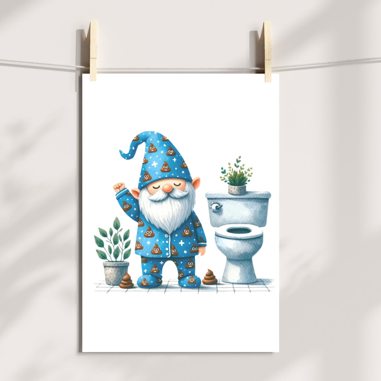 Toilet Gnome Clipart Poopy Gnome Png Gnome on Toilet Clipart Silly ...