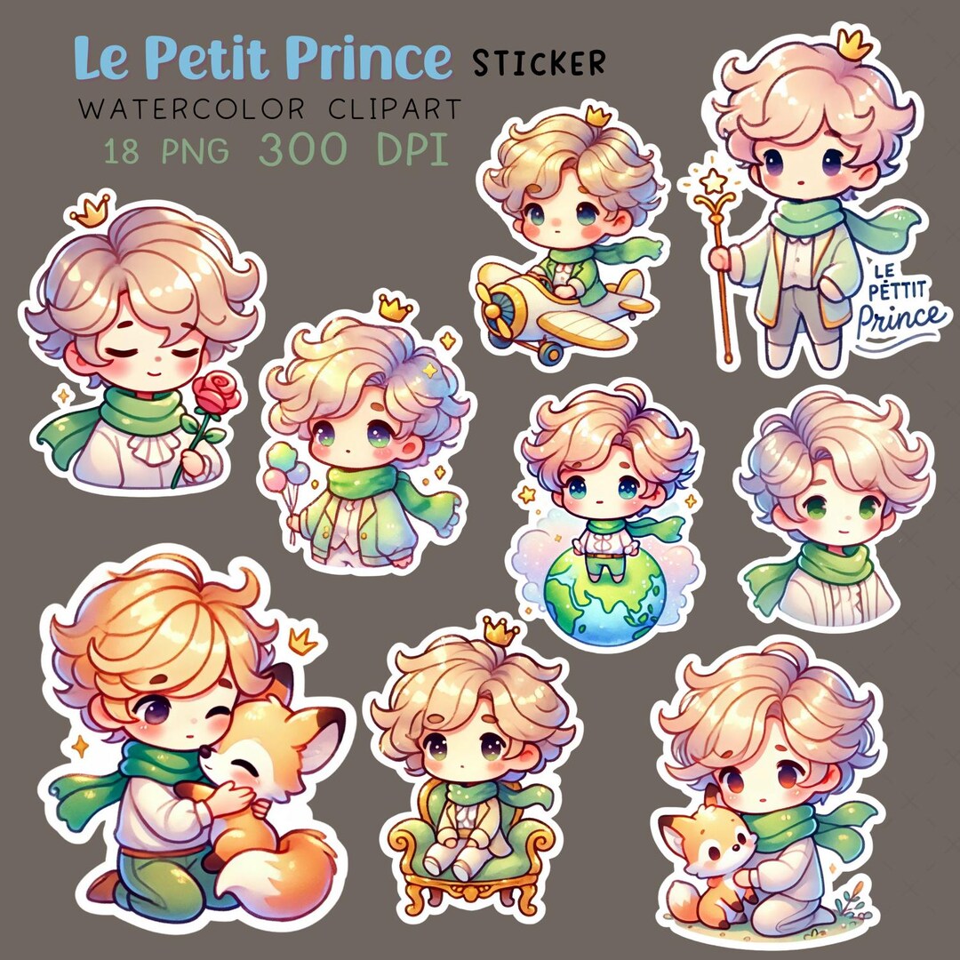 Le Petit Prince Print Little Prince Watercolor Little Prince Sticker ...