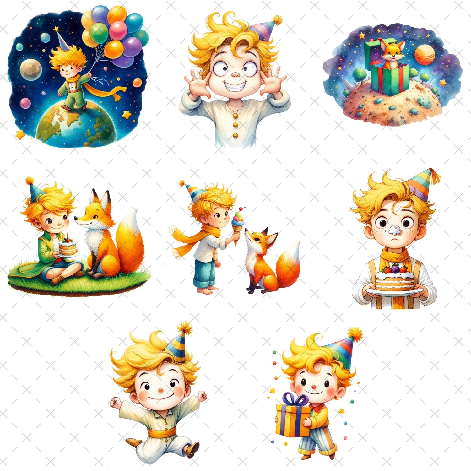 Little Prince Clipart Le Petit Prince Print Little Prince Watercolor ...