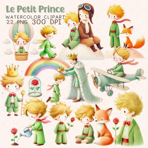 Little Prince Clipart Le Petit Prince Print Little Prince Watercolor ...
