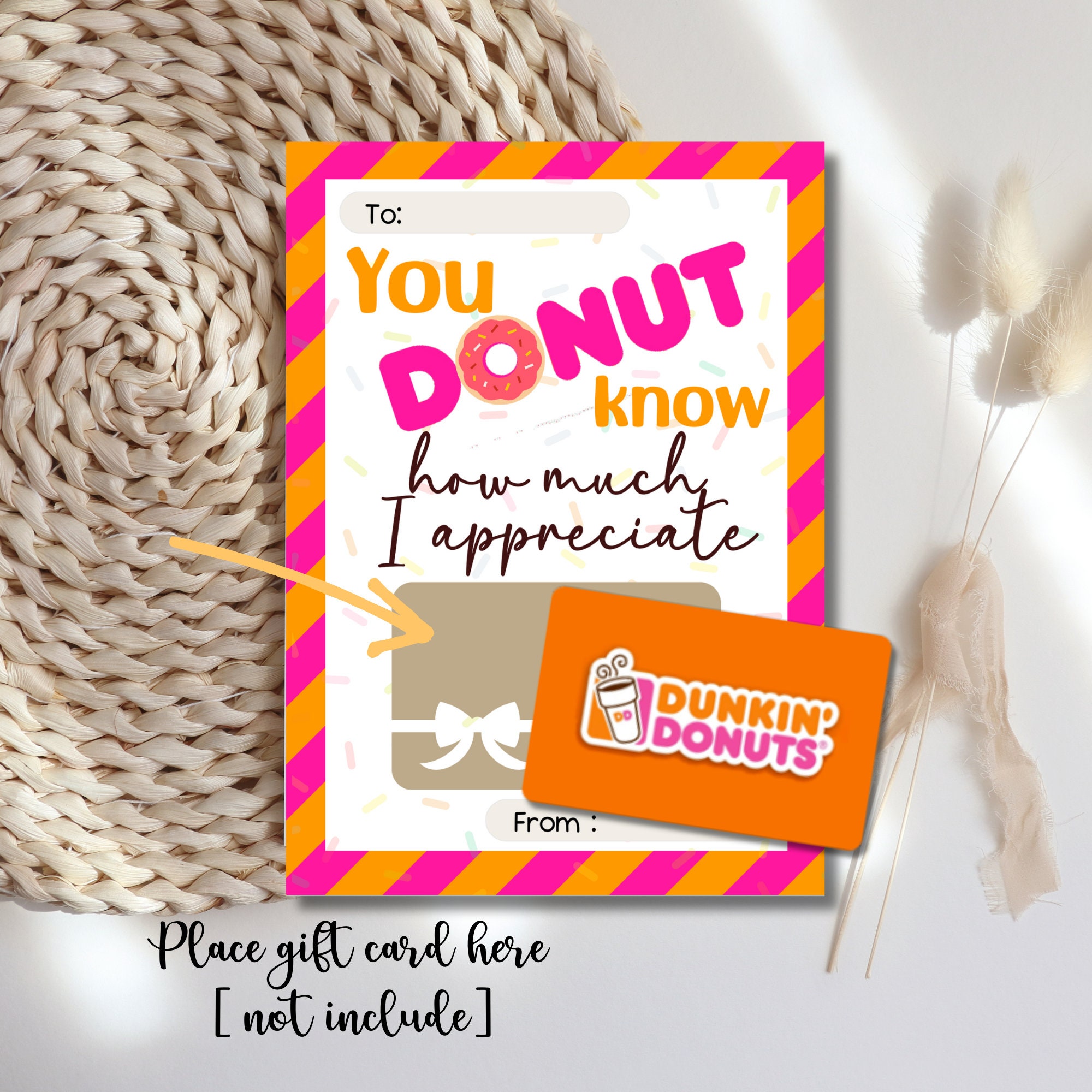 6 Styles Printable Teacher Appreciation Gift Card Holder Thank You ...