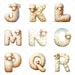 Sheep Alphabet Clipart: Fluffy Wool Letters, Nursery Decoration (PNG ...