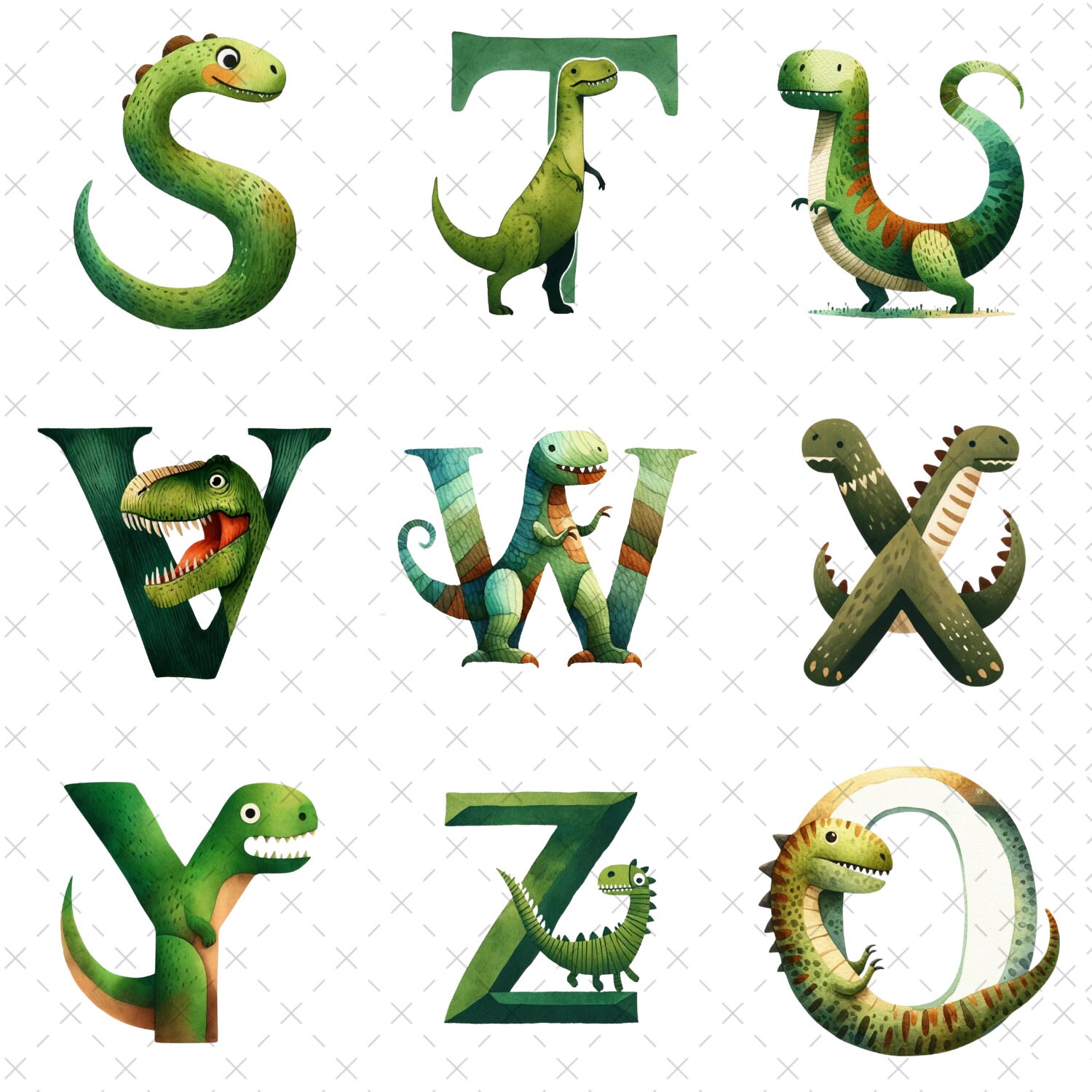 T-rex Alphabet Dinosour Clipart Dinosour Alphabet Image File Trex ...