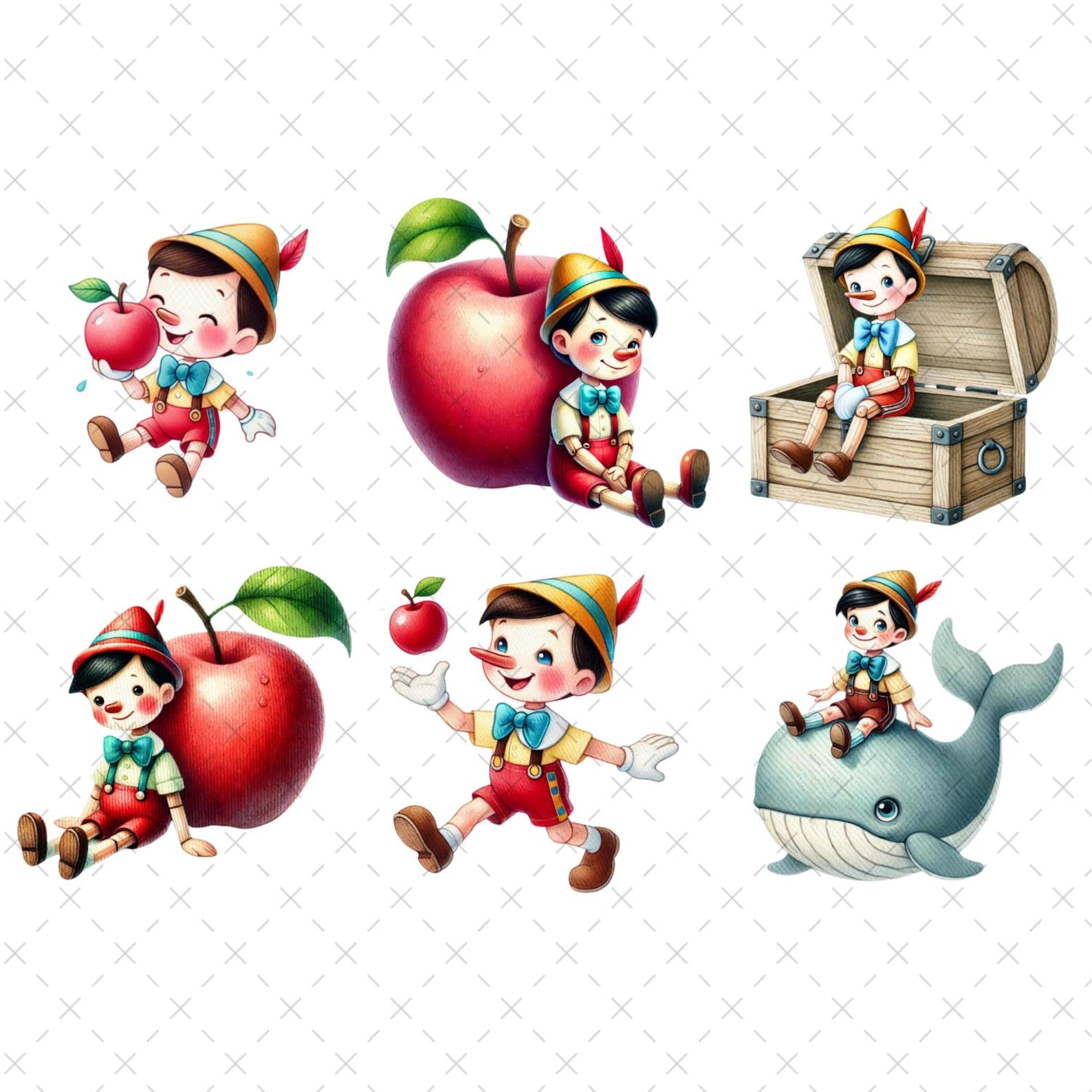 Pinocchio Clipart Pinocchio Print Pinocchio Watercolor PNG Pinocchio ...
