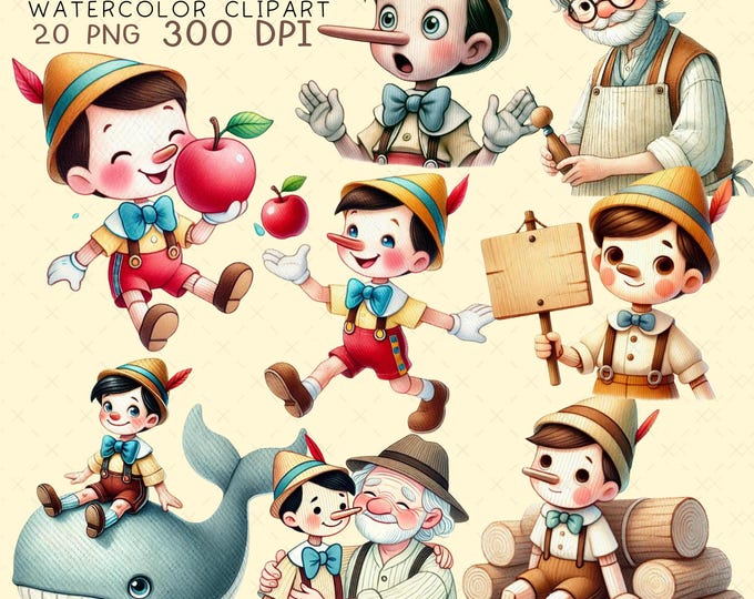 Pinocchio Illustrated by Maria Kirk 1920 Carlo Collodi Vintage Book ...