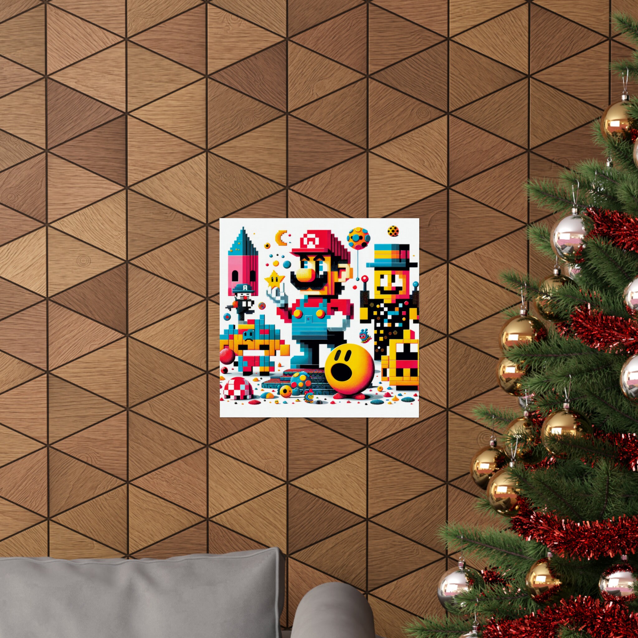 Mario Pixel Art Fantasy Poster - Etsy