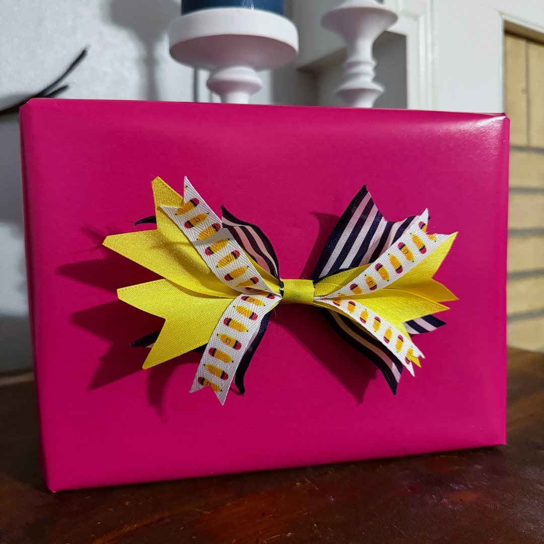 Teacher Appreciation Gift Bow Made With Ribbon and Sustainability in ...