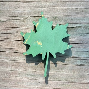 Wooden Leaves Rustic Fall Decorations Minimalist Fall Decor Tiered Tray ...