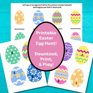 Printablegame, Easter Egg Hunt Printable, Easter Scavenger Hunt, Easter ...