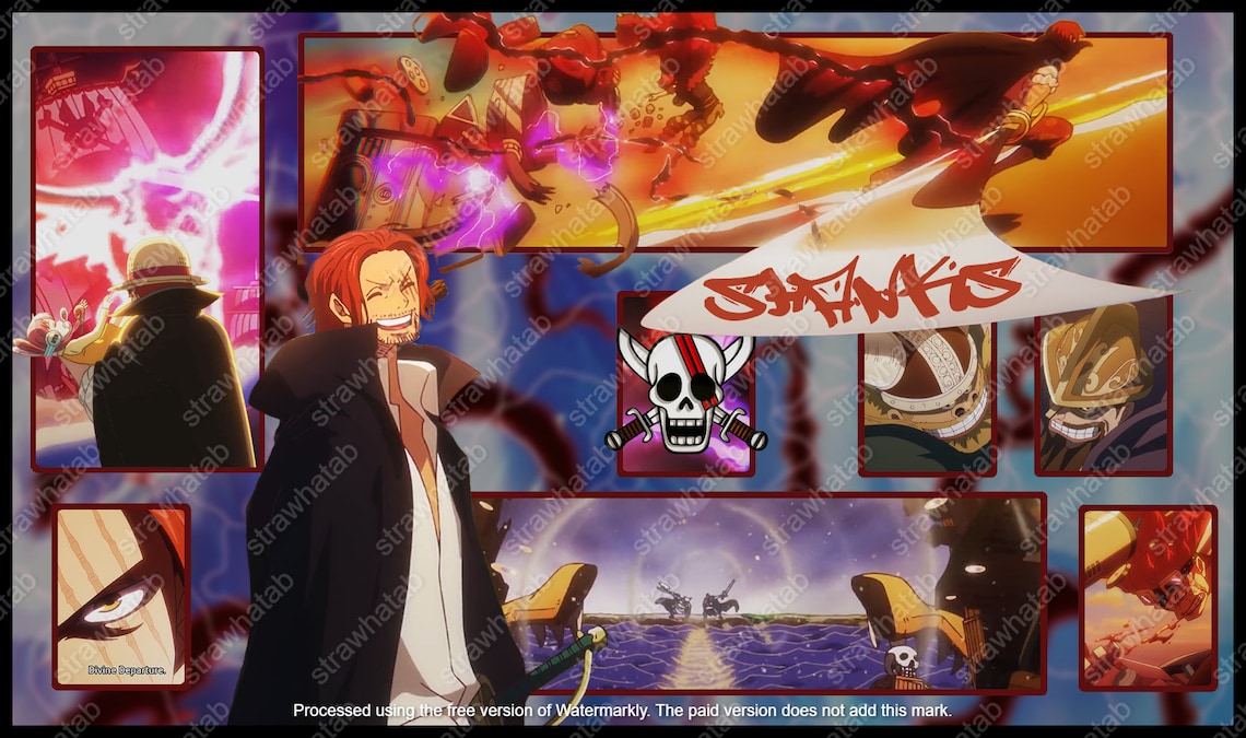 Shanks Playmat - One Piece Card Game - Divine Departure - 24" by 14 ...