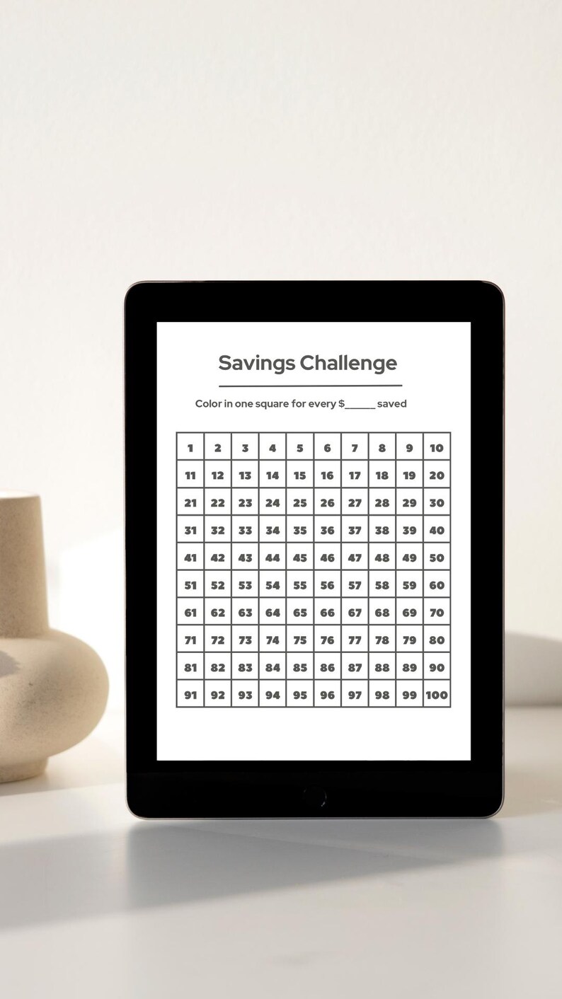 Savings Challenge for Adults or Kids - Customize Your Savings Goal! (B ...