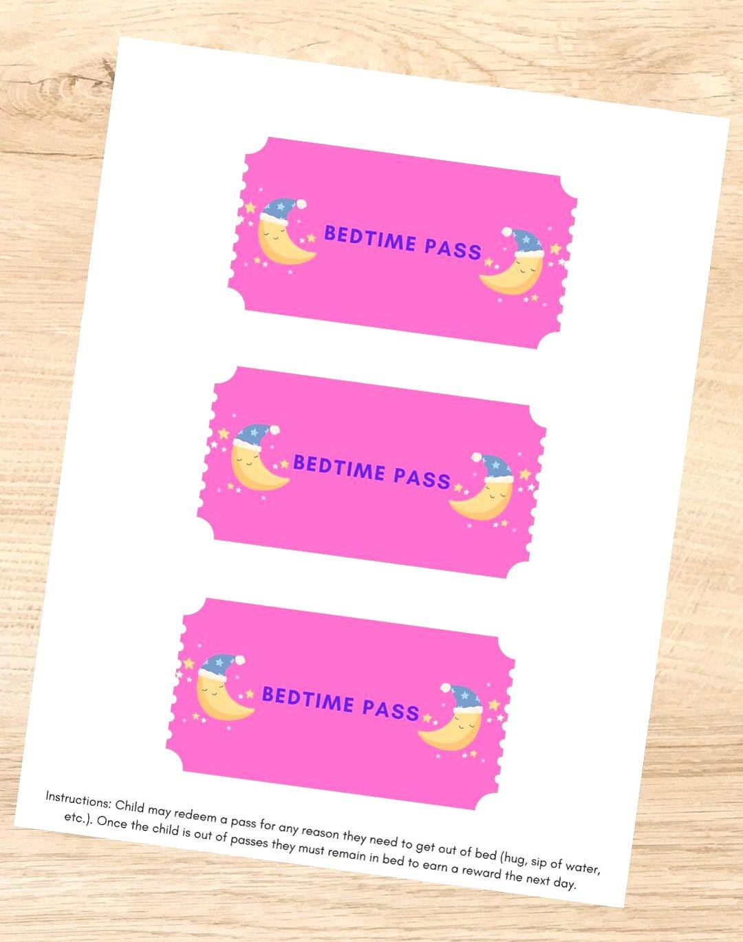 Bedtime Passes (digital Download Print) 8.5x11 - Etsy