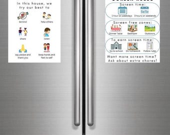 Screen Time Rules for Kids and Families (digital Download Print) 8.5x11 ...