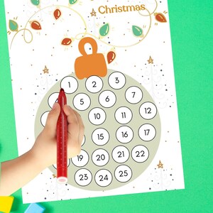 Christmas Countdown Bundle of 5 Advent Coloring Sheets (digital ...