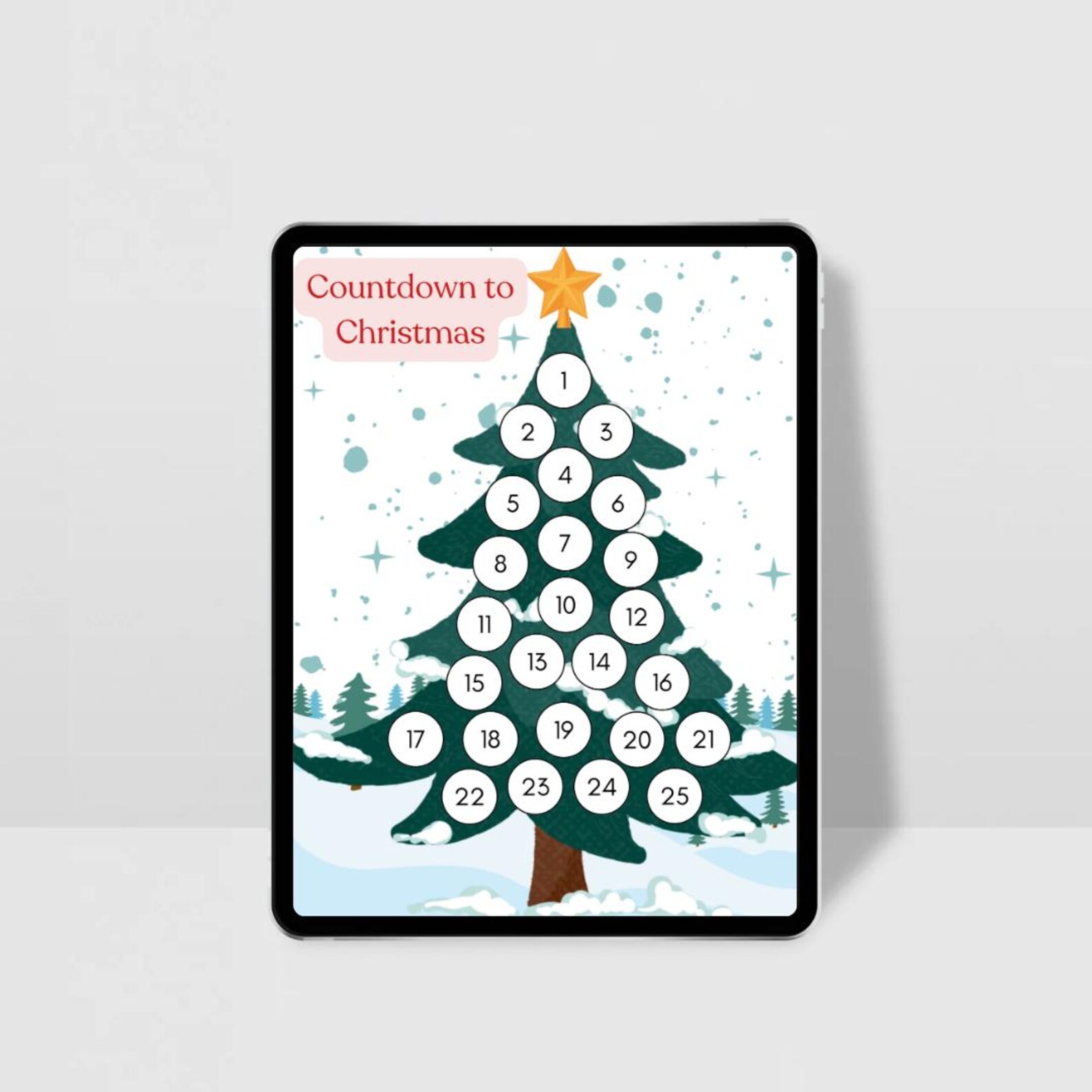 Christmas Countdown Bundle of 5 Advent Coloring Sheets (digital ...