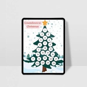 Christmas Countdown Bundle of 5 Advent Coloring Sheets (digital ...