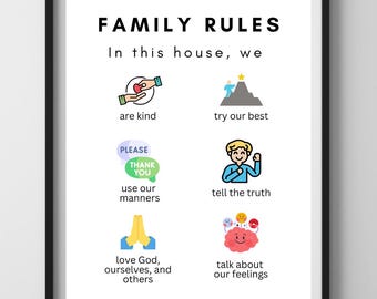 Family Rules (digital Download Print) 8.5x11 - Etsy